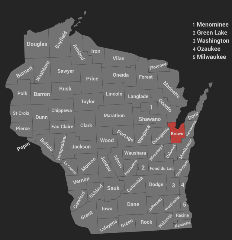 Wisconsin County Map: 4 Maps With Cities, Interactive, PDF